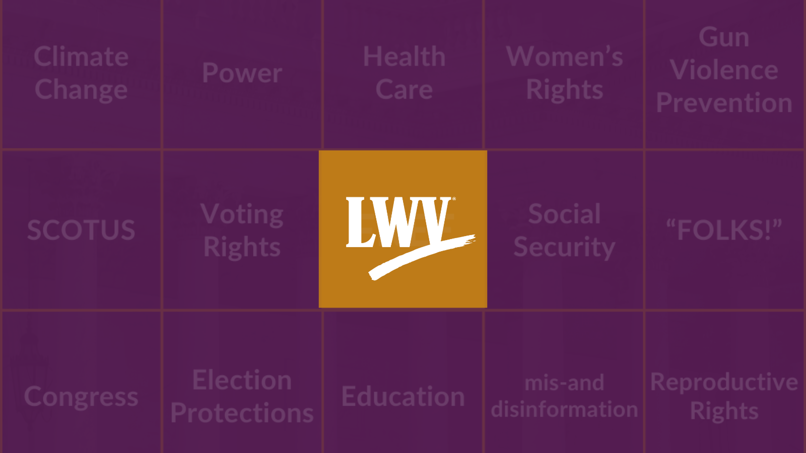 State of the Union Bingo: 2024 | League of Women Voters