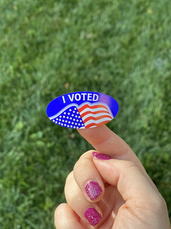 I Voted Sticker | League of Women Voters